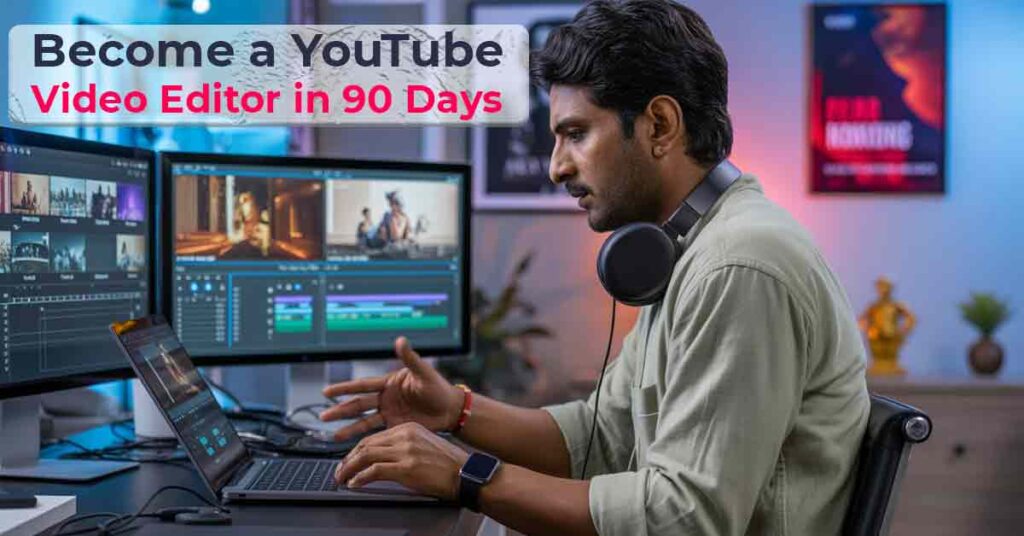How to Become a YouTube Video Editor in 90 Days | Fast Guide